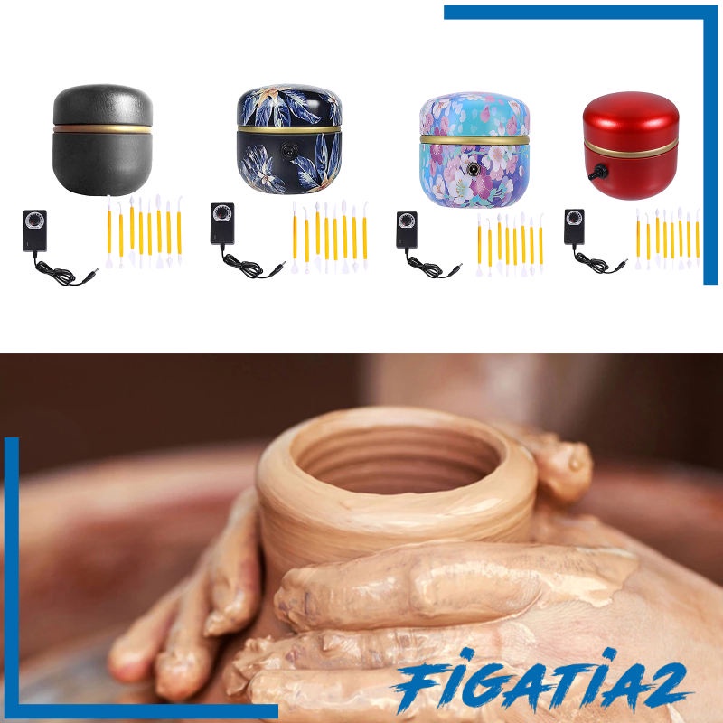 [FIGATIA2] Pottery Electric Pottery Wheel for Kids, DIY Tool with Tray ...