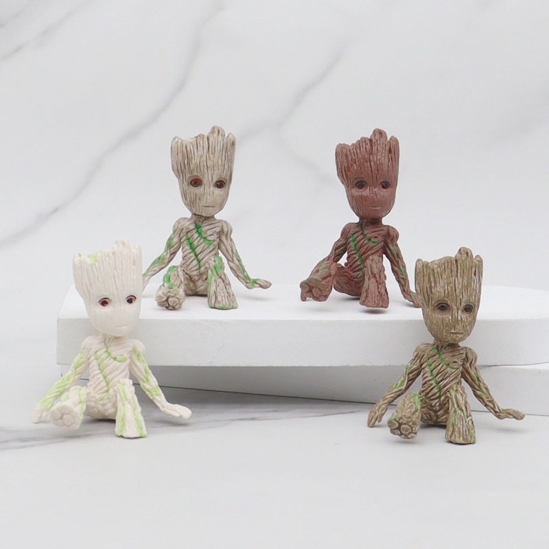 Movie Guardians of The Galaxy Groot Figure Tree Man Pvc Model Ornaments ...