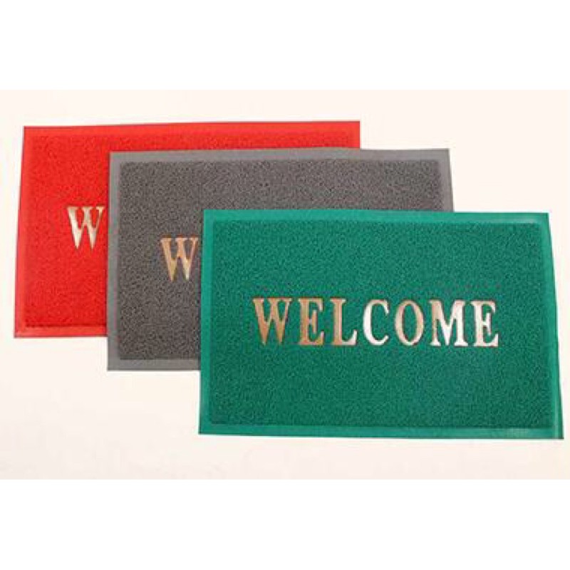 plastic outdoor cushion pvc welcome door mat logo doormat | Shopee ...