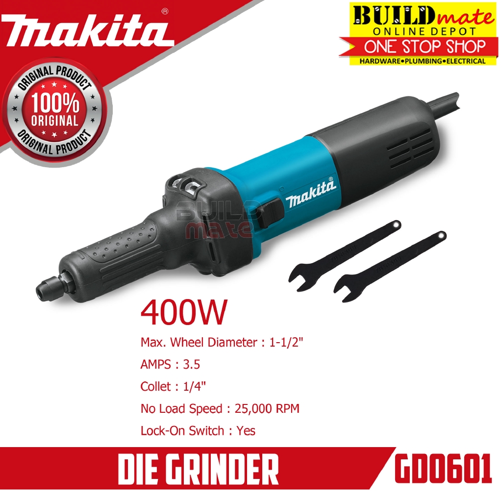 MAKITA Original Die Grinder 6mm (1/4") 400W GD0601 •100% ORIGINAL ...