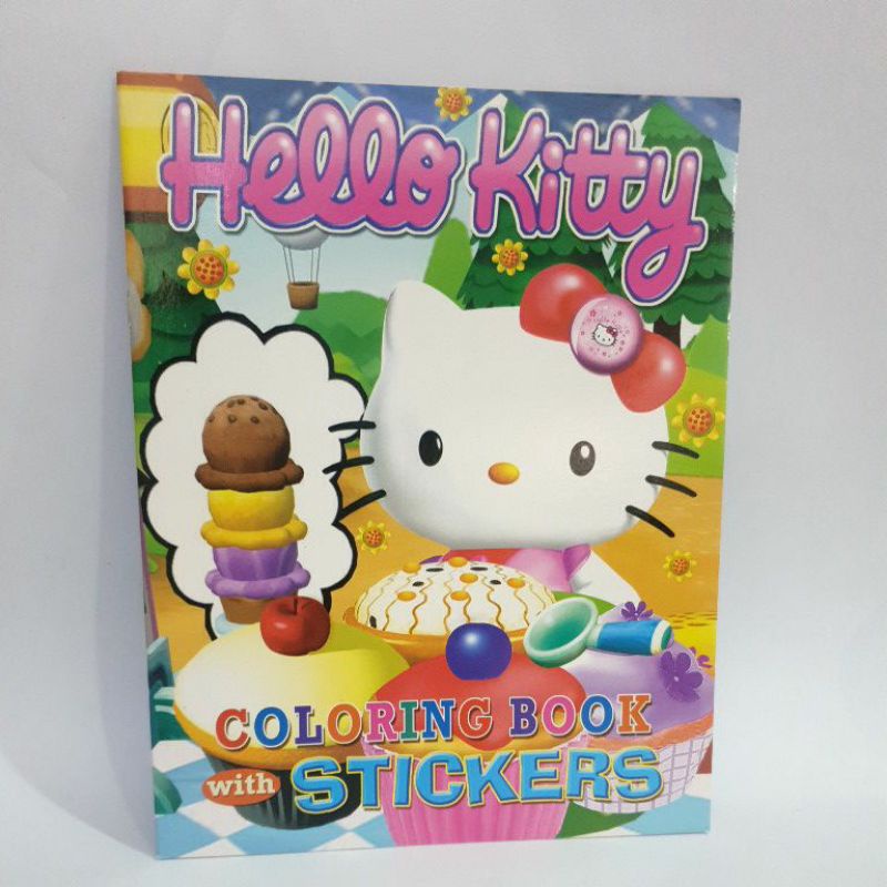 Hello Kitty Coloring Book with Sticker | Shopee Philippines