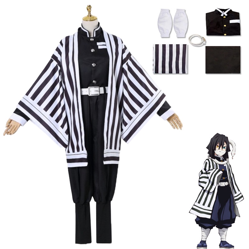 Anime Demon Slayer Iguro Obanai Cosplay Costumes Kimetsu No Yaiba Iguro ...
