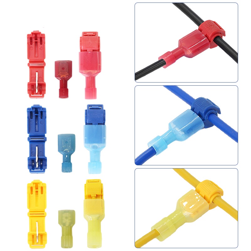 T-type non broken fast wire terminal connector fast clip connector ...