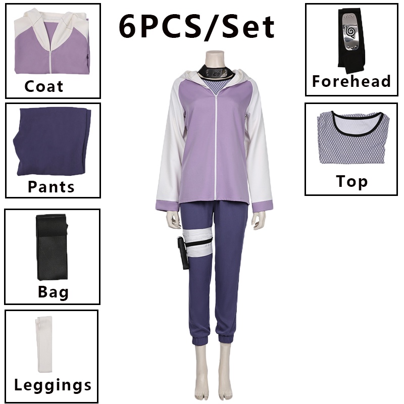 Anime Naruto Cosplay Costumes Adult Hyuga Hinata Shippuden Generation