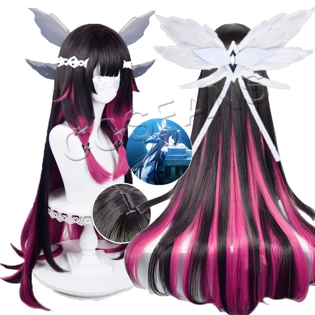 Colombina Cosplay Wig Genshin Impact Girl Colombina Fatui Snezhnaya ...