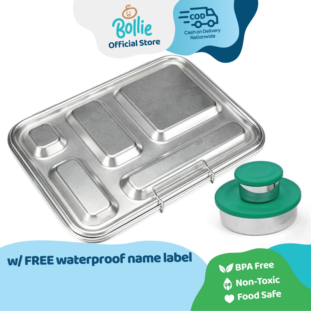 Bollie Baby Ekoo Stainless Steel Bento Box with Removable Canisters ...