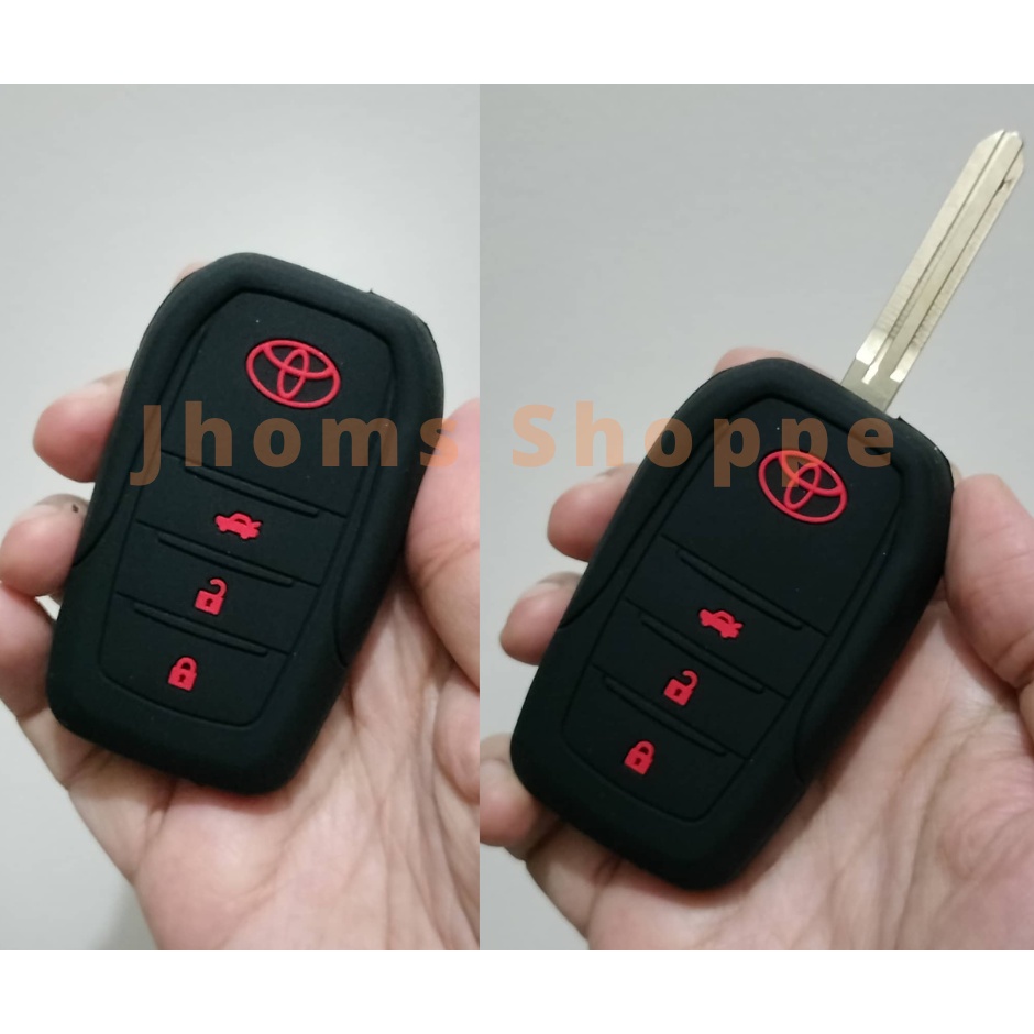 Modified Flip Key Silicone Key Cover For Toyota Vios 2019 2020 2021 ...