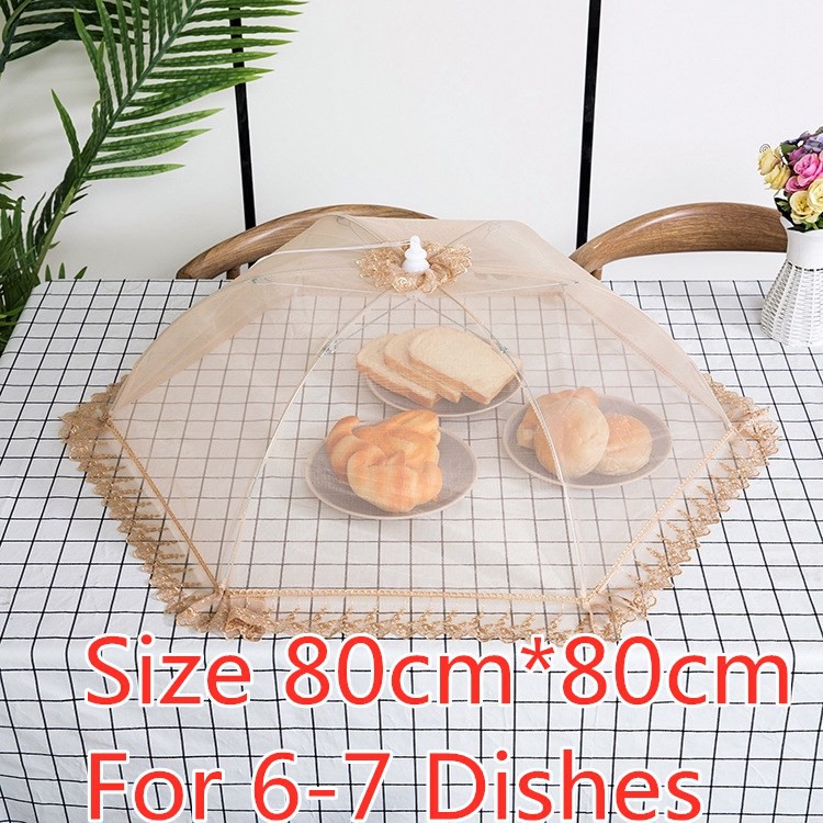 Food Cover Foldable/Collapsible Pop Up Food Net Cover/Table Food Cover ...