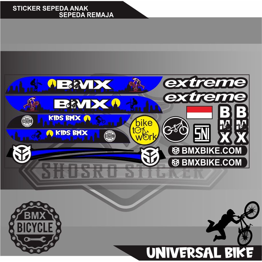 Bmx Bicycle STRIPING STICKER Variations Of Children's BIKE STRIPING ...