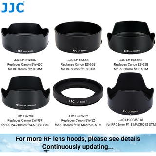JJC Camera Lens Hood for Canon RF 50mm F1.8 / 85mm F2 / 16mm / 24mm / 28mm / 35mm / 15-35mm / 24 ...