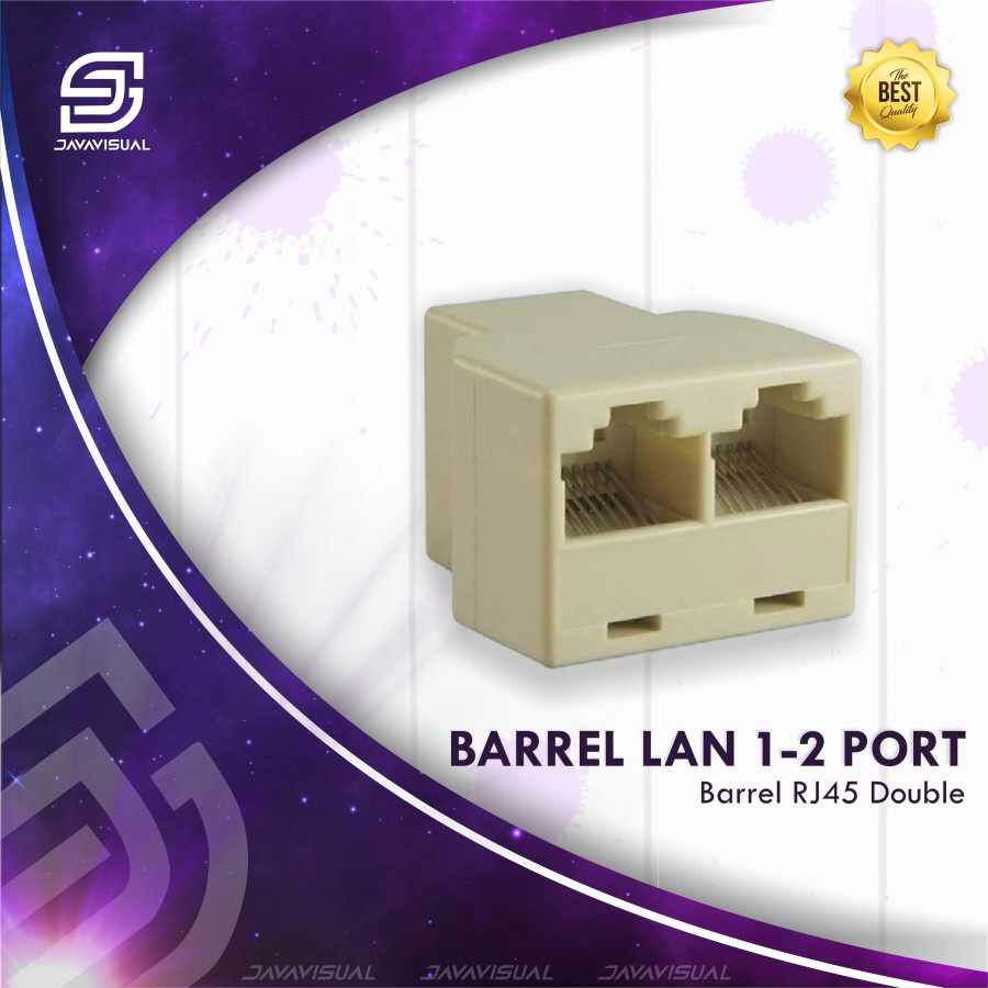 [JaVis] Double RJ45 Barrel - RJ45 Branch Barrel Connector LAN ...