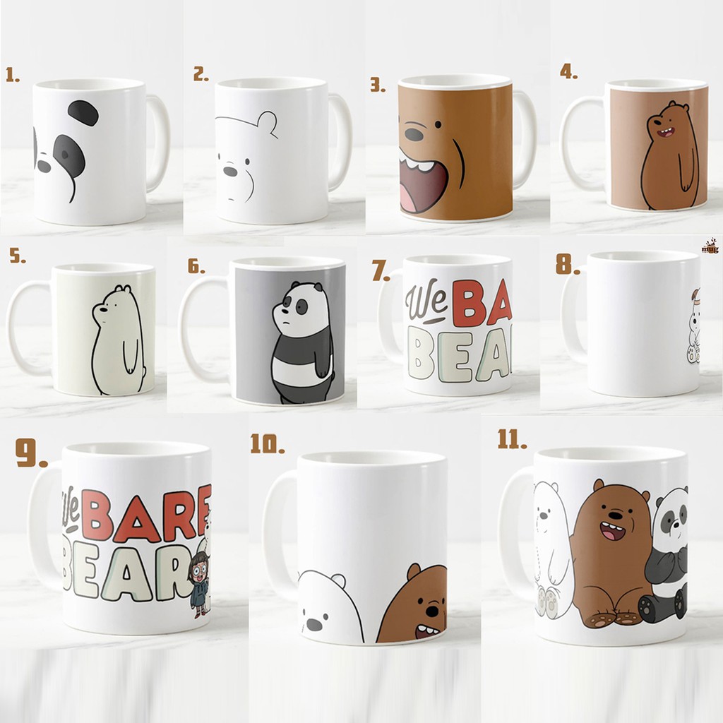 Da Mug Republic We Bare Bears 11oz Ceramic Mug | Shopee Philippines