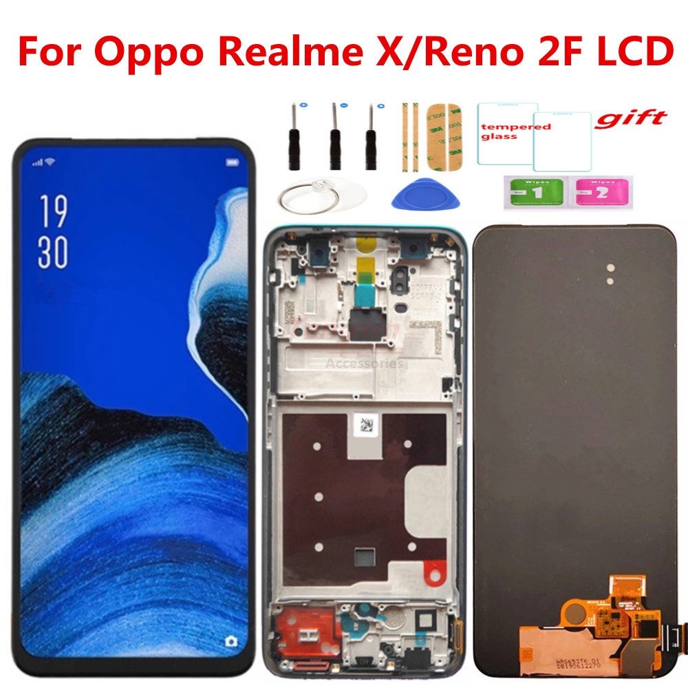 100% Tested Display With frame For Oppo Reno 2F LCD Touch Screen ...