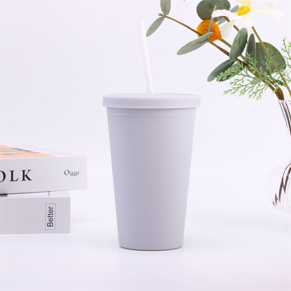 450ml Ins Starbucks Drinking Cup Tumbler With Straw Discoloration Water Bottle Reusable Cold Cup ...