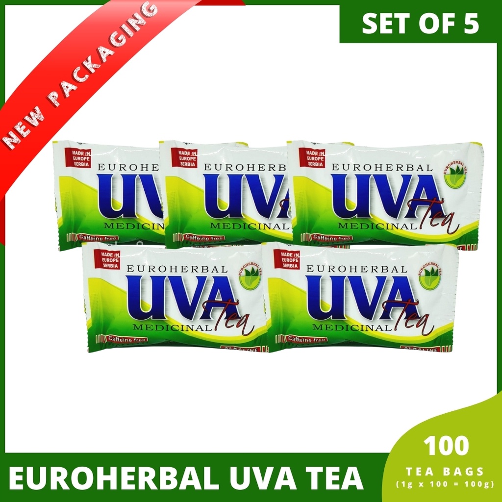 SET OF 5 UVA MEDICINAL TEA 20 TEA Bags Per Sachet (NEW PACKAGING ...