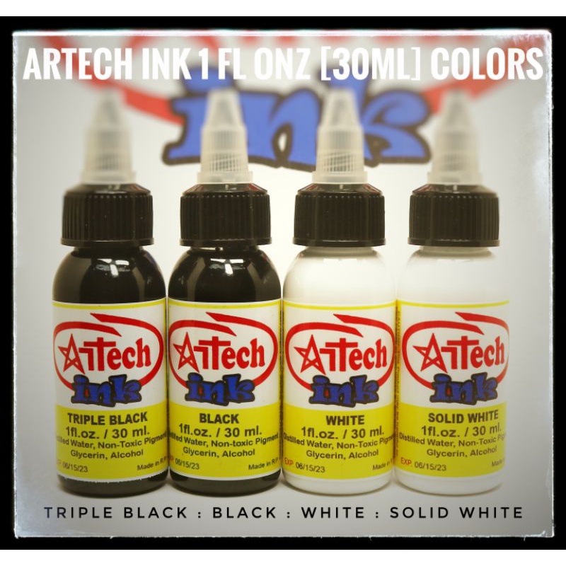 ARTECH INK TATTOO COLORS 1ONZ / 30ML (Originally Filipino Made Tattoo ...
