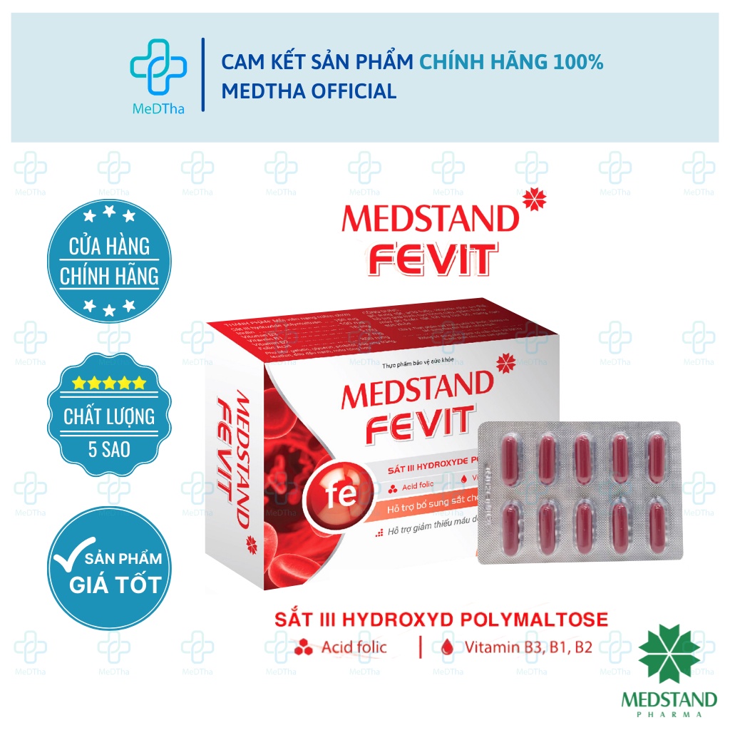 Medstand Fevit - Iron and Folic Acid supplement for pregnant women ...