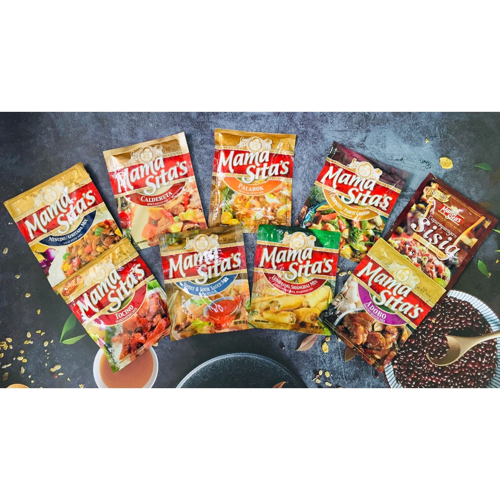 Mama Sita's Palabok,Chopsuey,Menudo,Sisig,Lumpia,Caldereta,SweetnSour ...