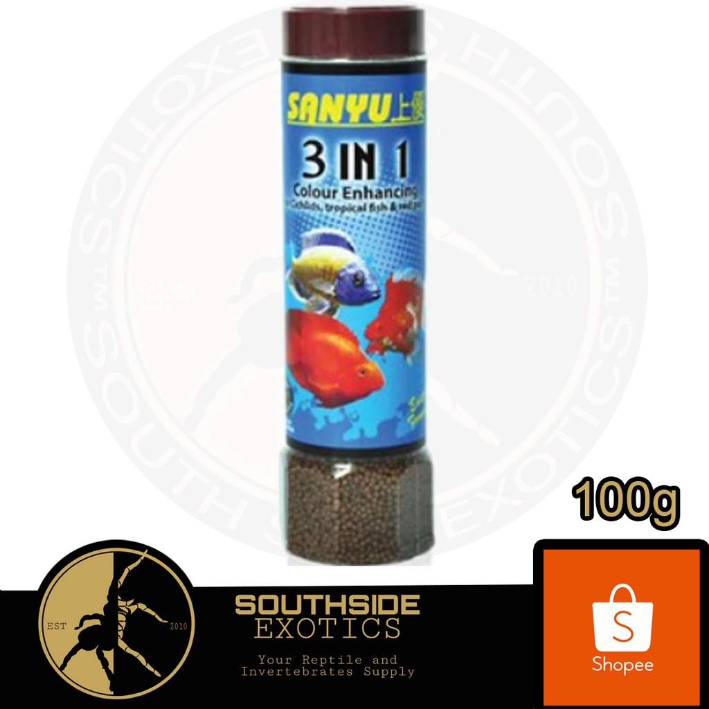 Sanyu 3 in 1 colour enhancing for Cichlids, tropical fish and red ...