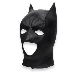 Batman Full Mask With Cowl The Dark Knight Rises Latex Helmet Adult ...