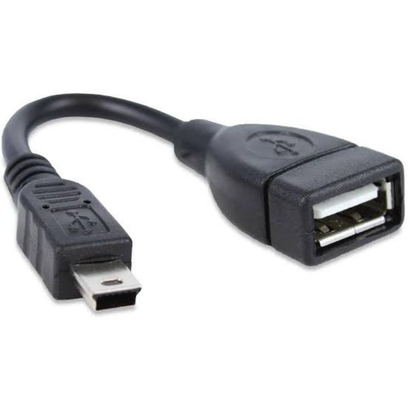 Otg Mini USB To USB Female Cable OTG 5pin Adapter Esia | Shopee Philippines