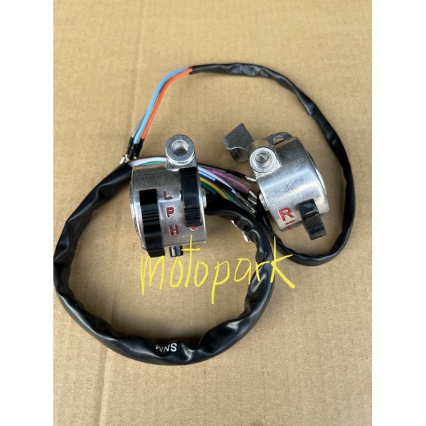 HONDA C70 BULAT HANDLE SWITCH CHROME SUIS TANGAN KIRI KANAN SIGNAL ...