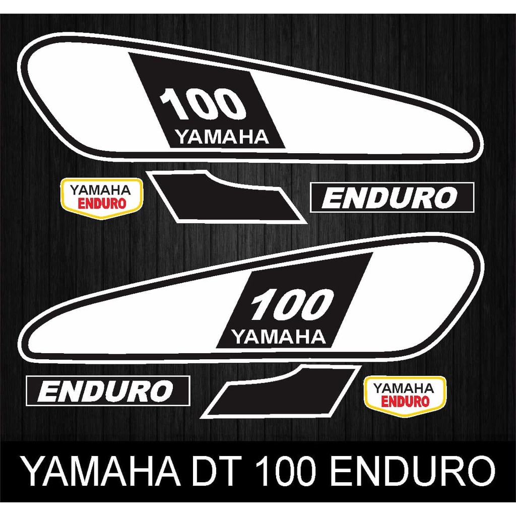 YAMAHA DT 100 ENDURO STRIPING STICKER | Shopee Philippines