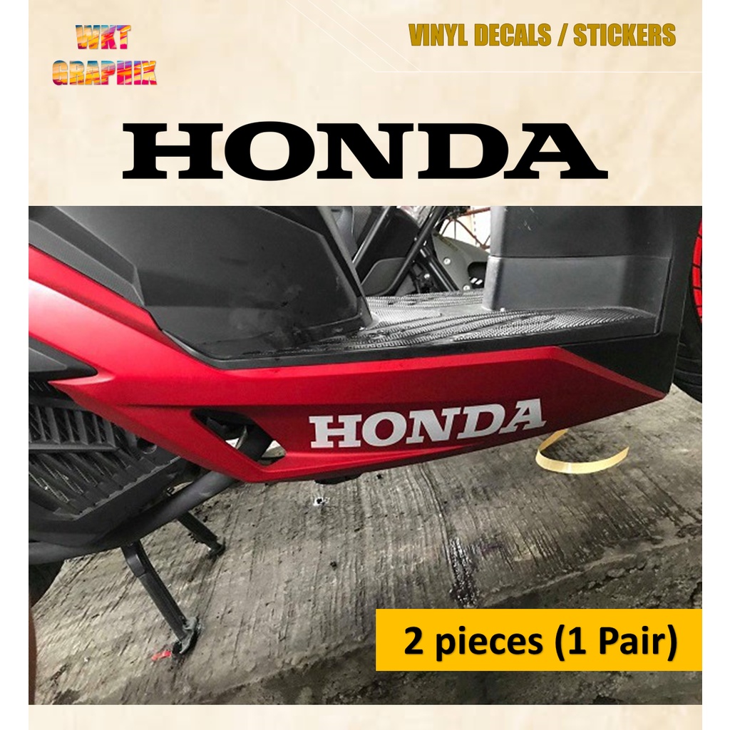 HONDA Text Logo Vinyl Cutout Decals (1 set - 2pcs) | Shopee Philippines