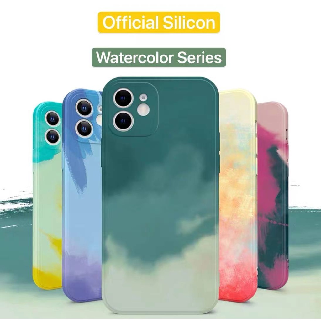 Watercolor Silicon Vivo Y20 Y20i Y11 Y12 Y15 Y17 Y91 Y93 Y95 Y30 Y50 ...