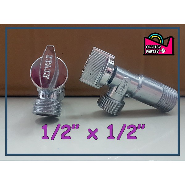 (PER PIECE) Angle Valve Single Ordinary 1/2" x 1/2" | Shopee Philippines