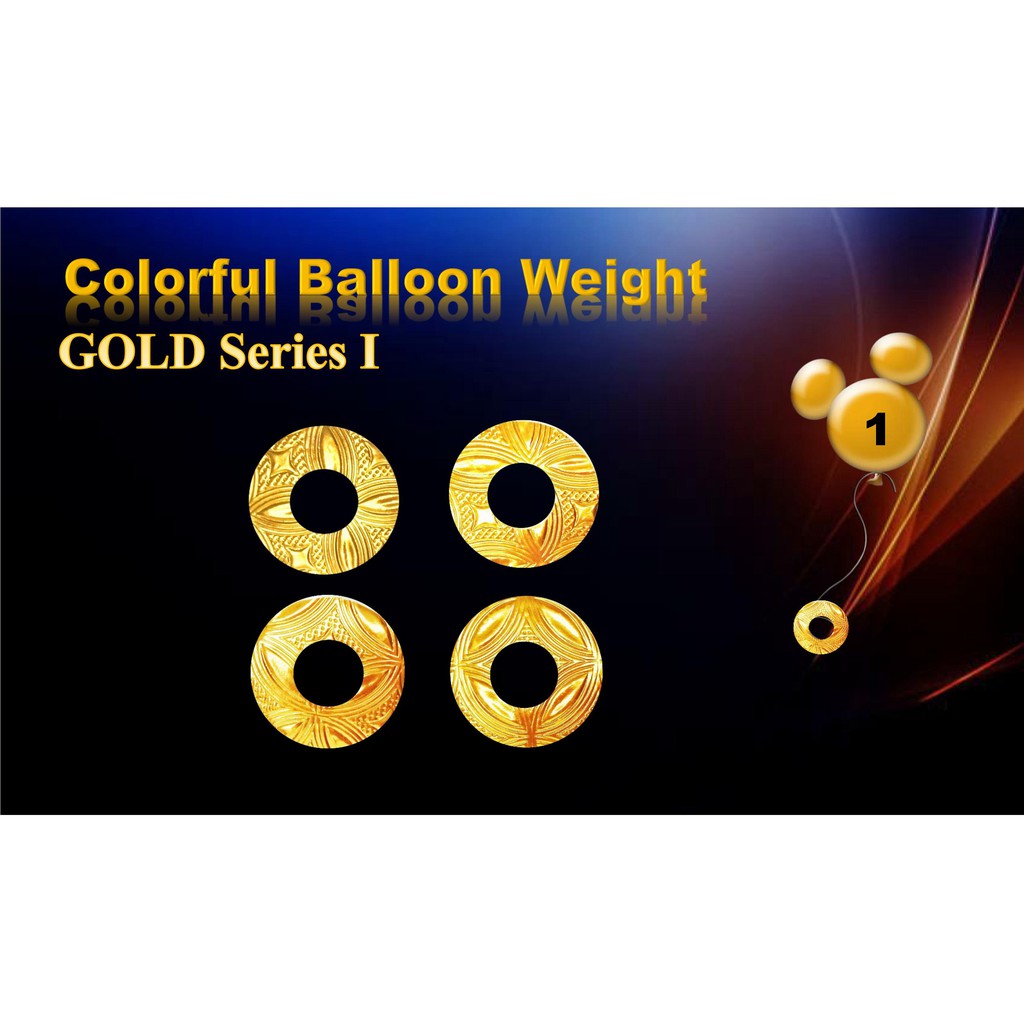 Big Size 3D Gold Color Design Balloon Weight For Helium Balloon Gas ...