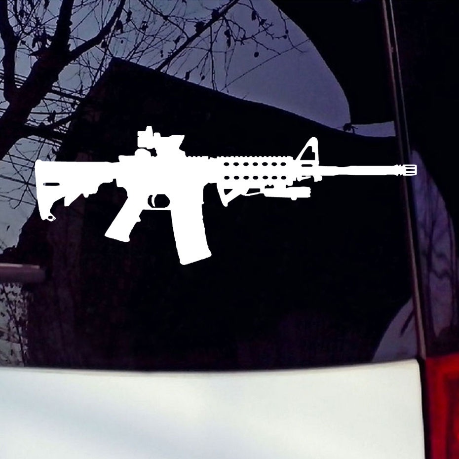 AR15 M16 Sticker Die Cut Decal Self Adhesive Vinyl Stickers Car Window ...