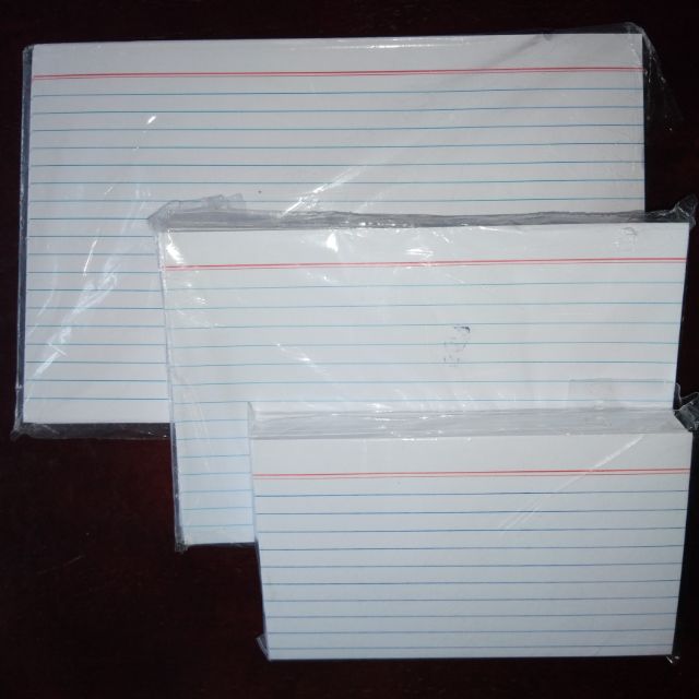 Index Card 1 8 1 4 1 2 100pcs Shopee Philippines