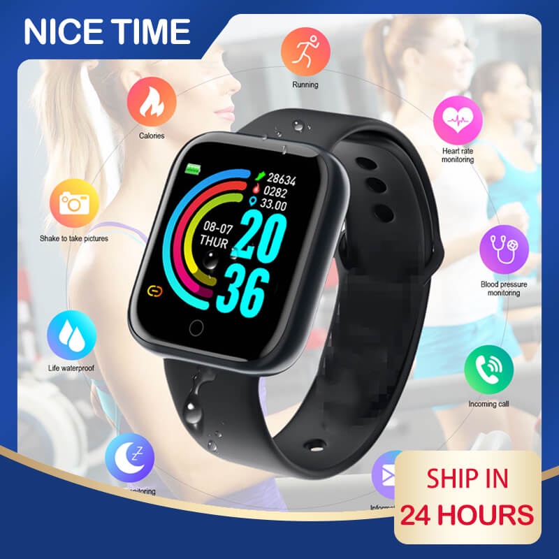 D20/Y68 Smartwatch 1.44 Inches With Bluetooth USB Sports Monitoring For ...
