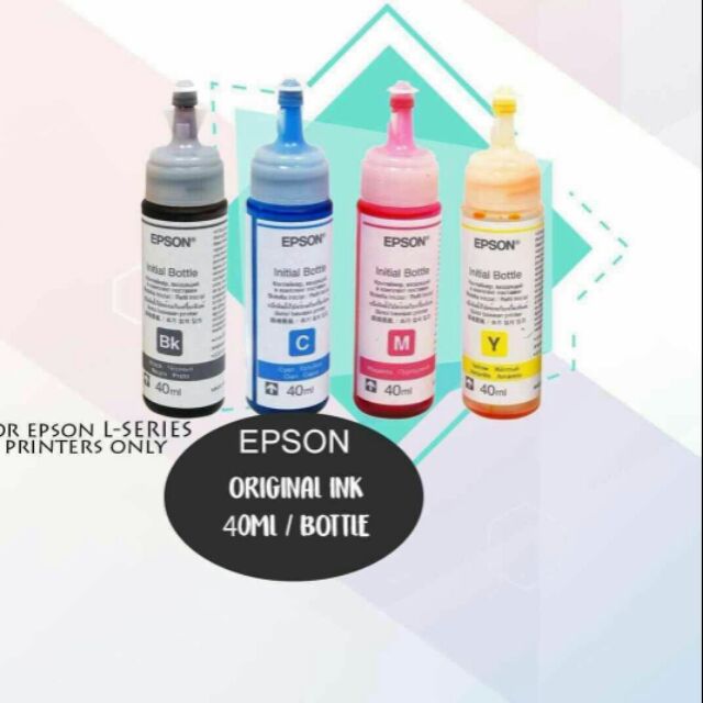 EPSON ORIGINAL 664 or L121 or L120 INK 40ml 1 SET | Shopee Philippines
