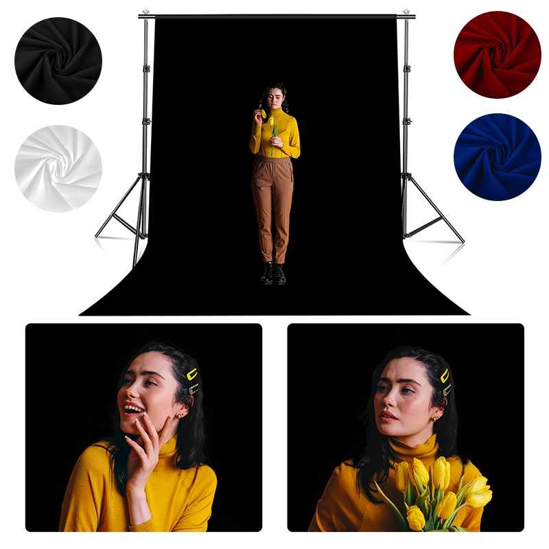 Photography Backdrops Flocking Cloth Photo Background Absorbable Light ...