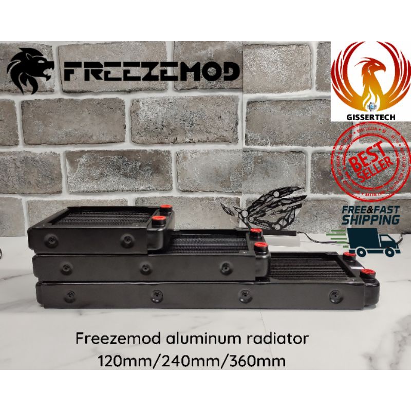 Freezemod 120mm/240mm/360mm aluminum radiator G4/1(black/white ...