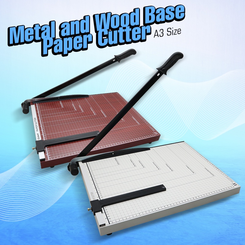 Quaff A3 Size Paper Cutter Wood Metal Base With Adjuster | Shopee ...