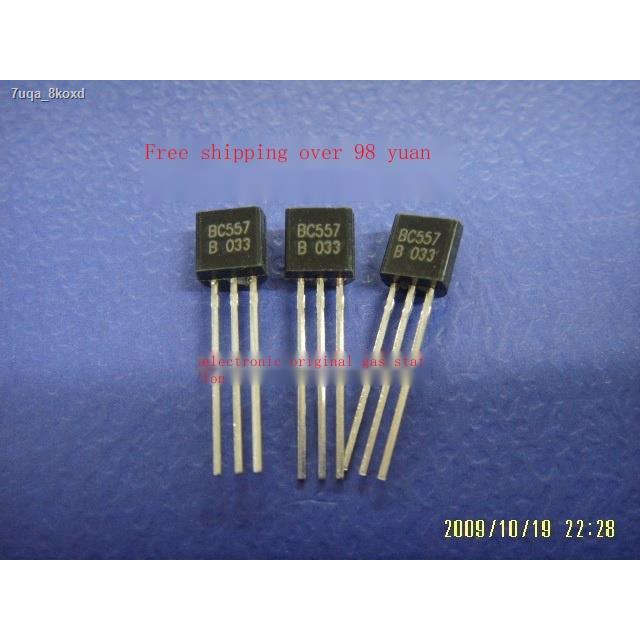 Small power transistor BC557 C557B TO-92 package physical map large ...