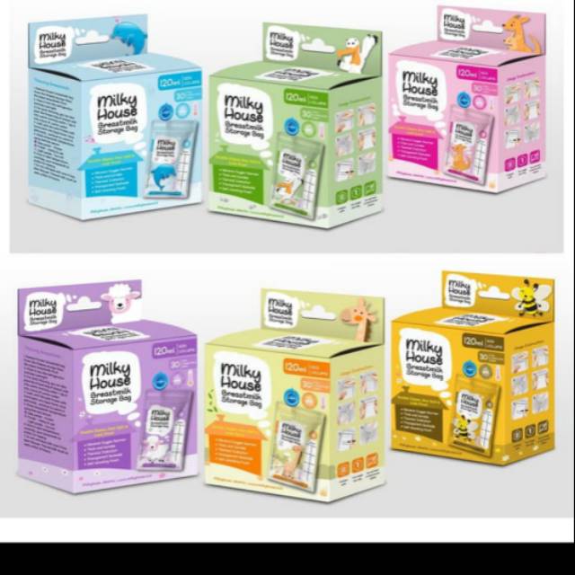 Milky house Breast Milk Bag 120ml | Shopee Philippines