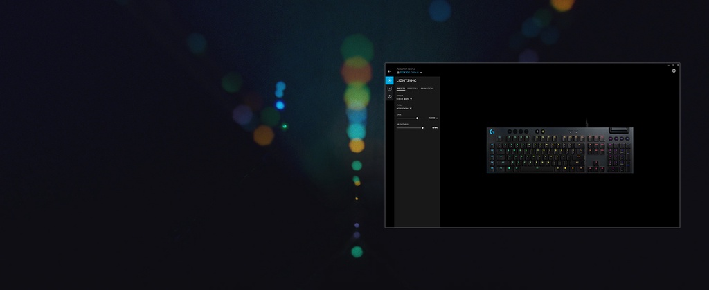 Logitech Gaming Keyboard G813 Wired GL Low Profile Switch Lightsync RGB ...