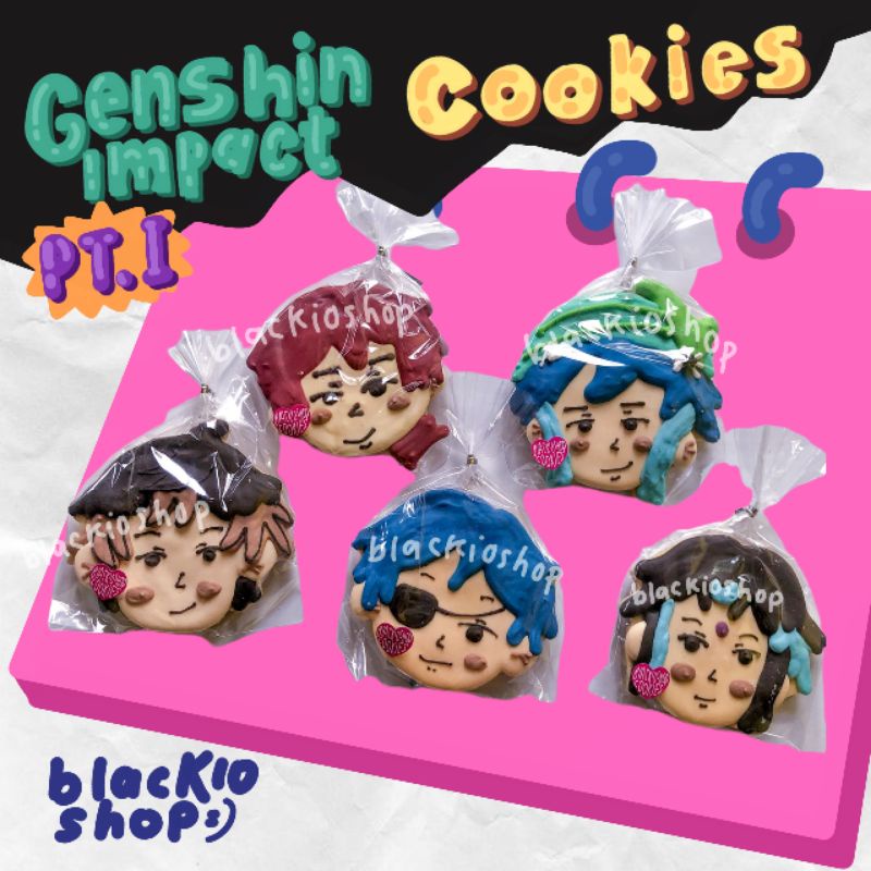 Genshin Impact, Honkai Star Rail, Holo live Cookies By blackioshop ...