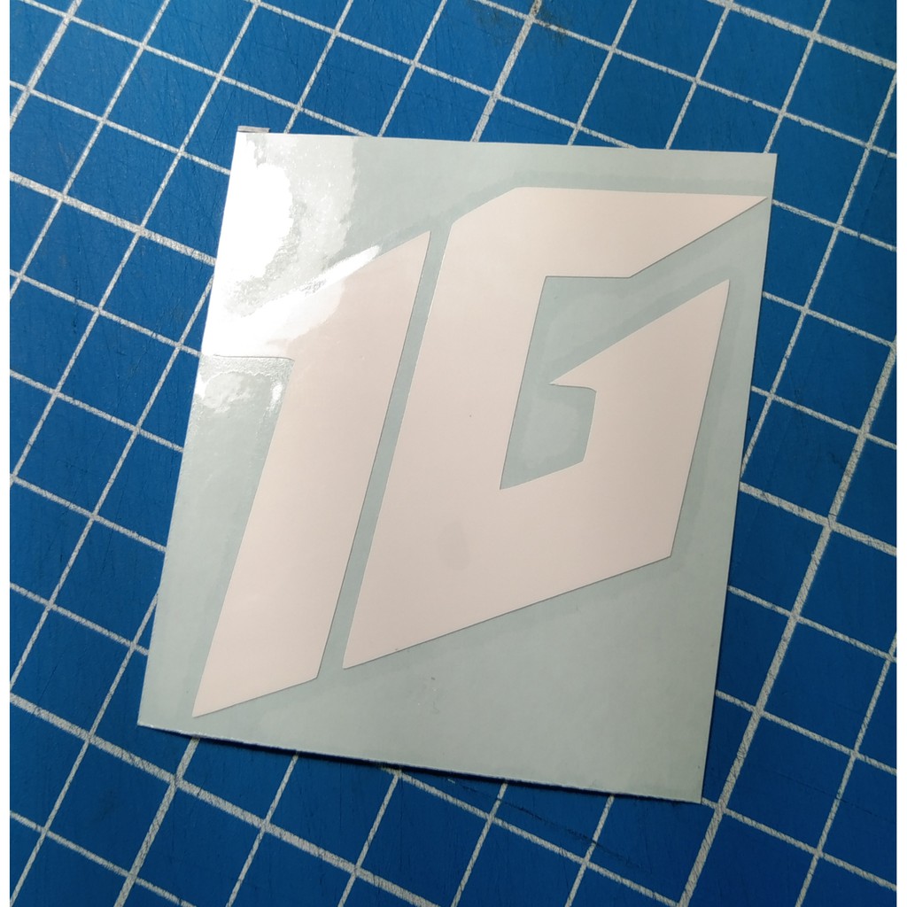 1G sticker Decal 1PC ( Black/White ) | Shopee Philippines