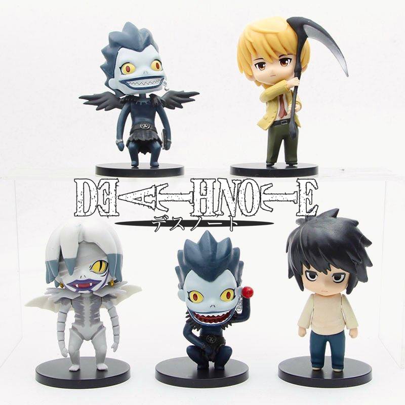 Death Note Model Cute Version Set Of 5 Figures About 7-8 Cm High Can Be ...