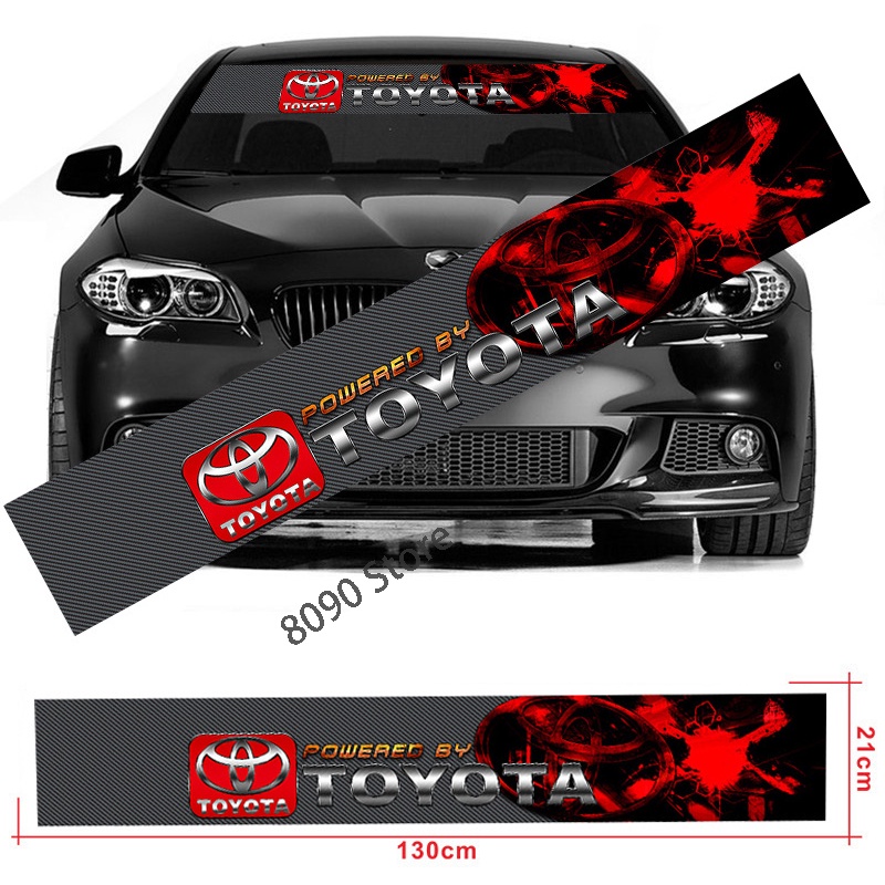 130*21cm Carbon Fiber Car Front Windshield Sticker Auto Rear Window ...
