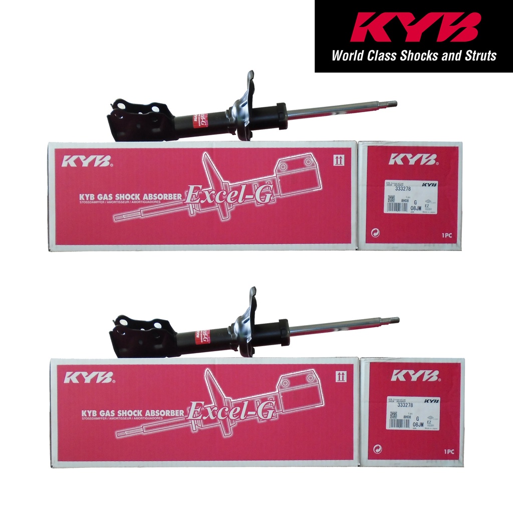 KYB 333278 for Toyota Vios (ALL), Echo, Echo Verso 2002 - 2007 Set of 2 ...