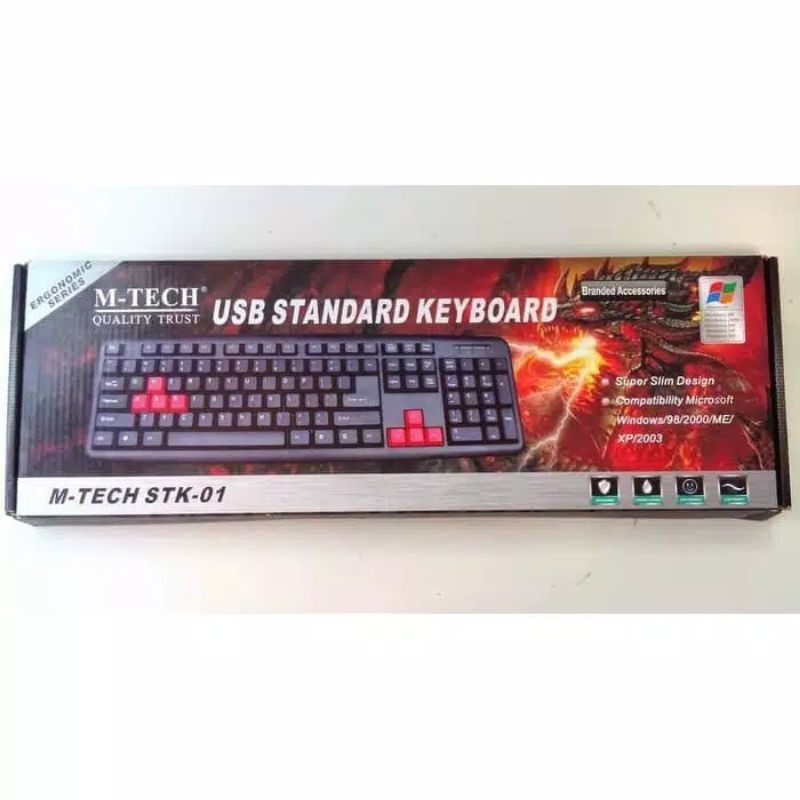 Mtech stk-01 usb standard keyboard | Shopee Philippines
