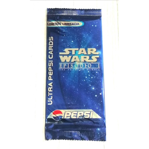 (Sealed Pack) PREMIUM Card Random Pack PEPSI STAR WARS EPISODIO 1 THE ...