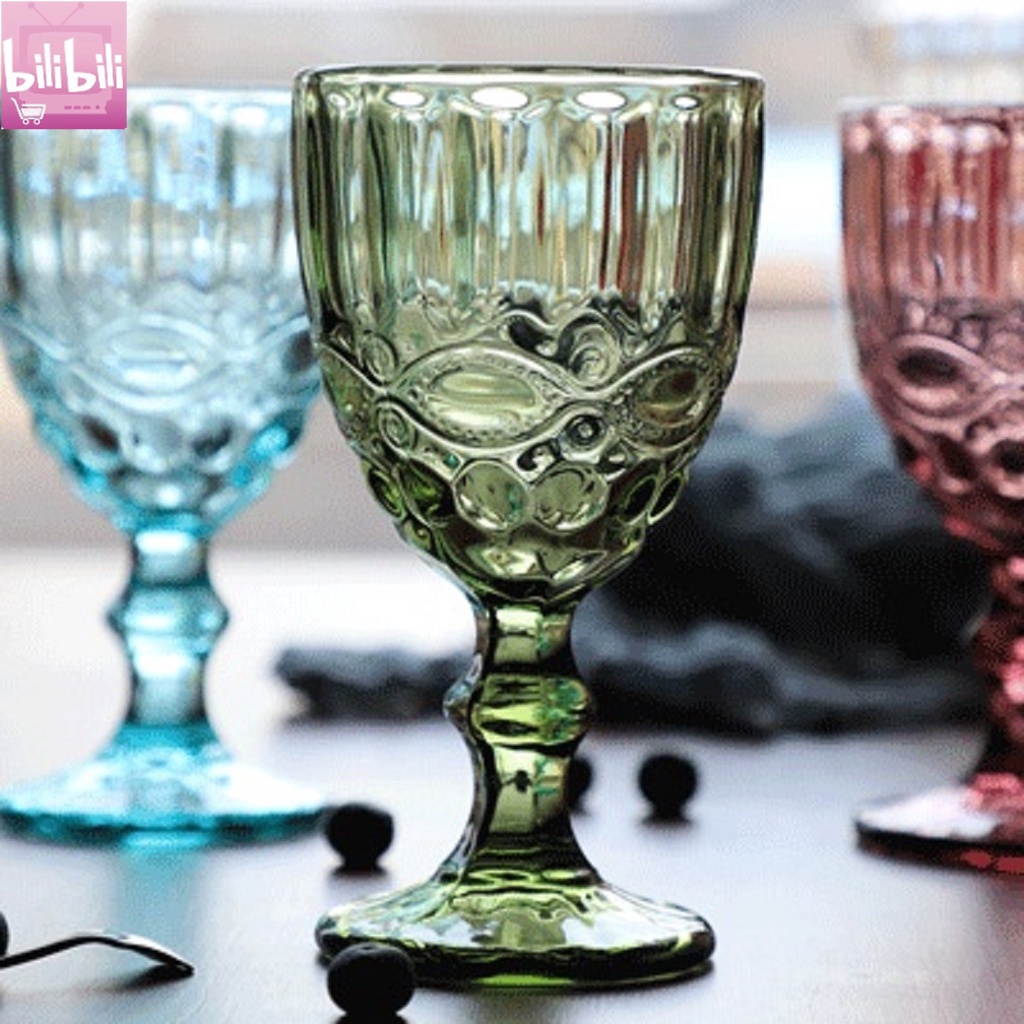 Modern Embossed Snake Pattern Goblet Goblet Glass Glassware Water ...