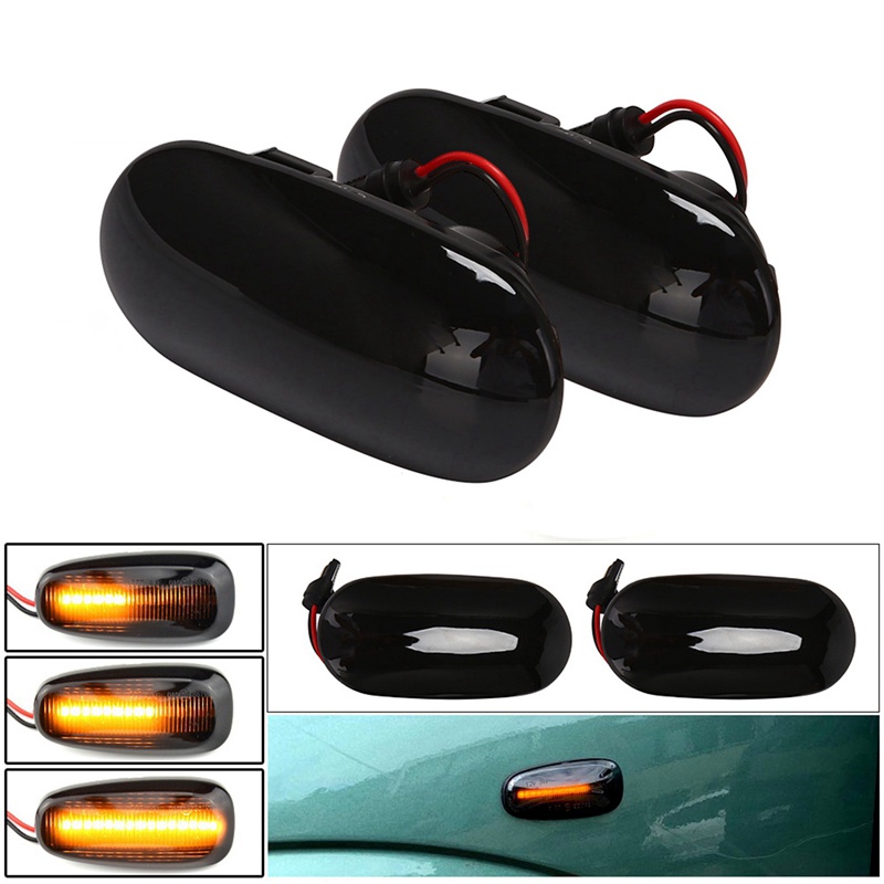 For MItsubishi PAJERO MIRAGE LEGNUM /Lancer GALANT LED Dynamic Side Marker Turn Signal Light ...